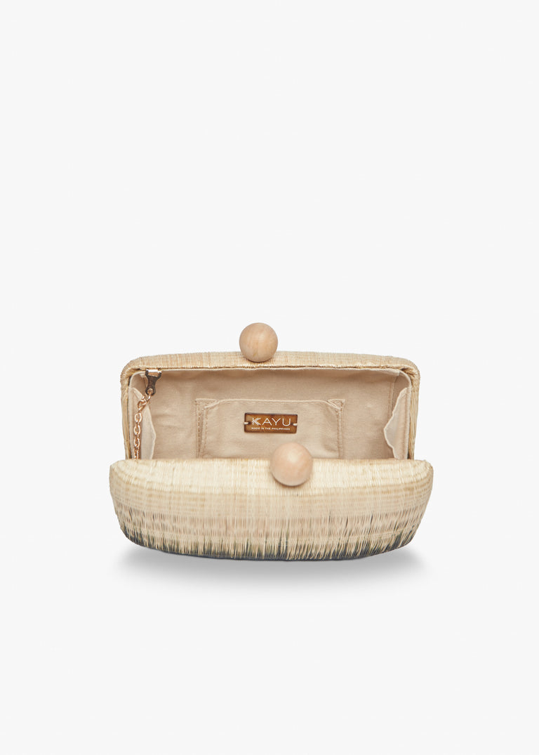 Akna Woven Ombre Straw Clutch Bag – Kayu