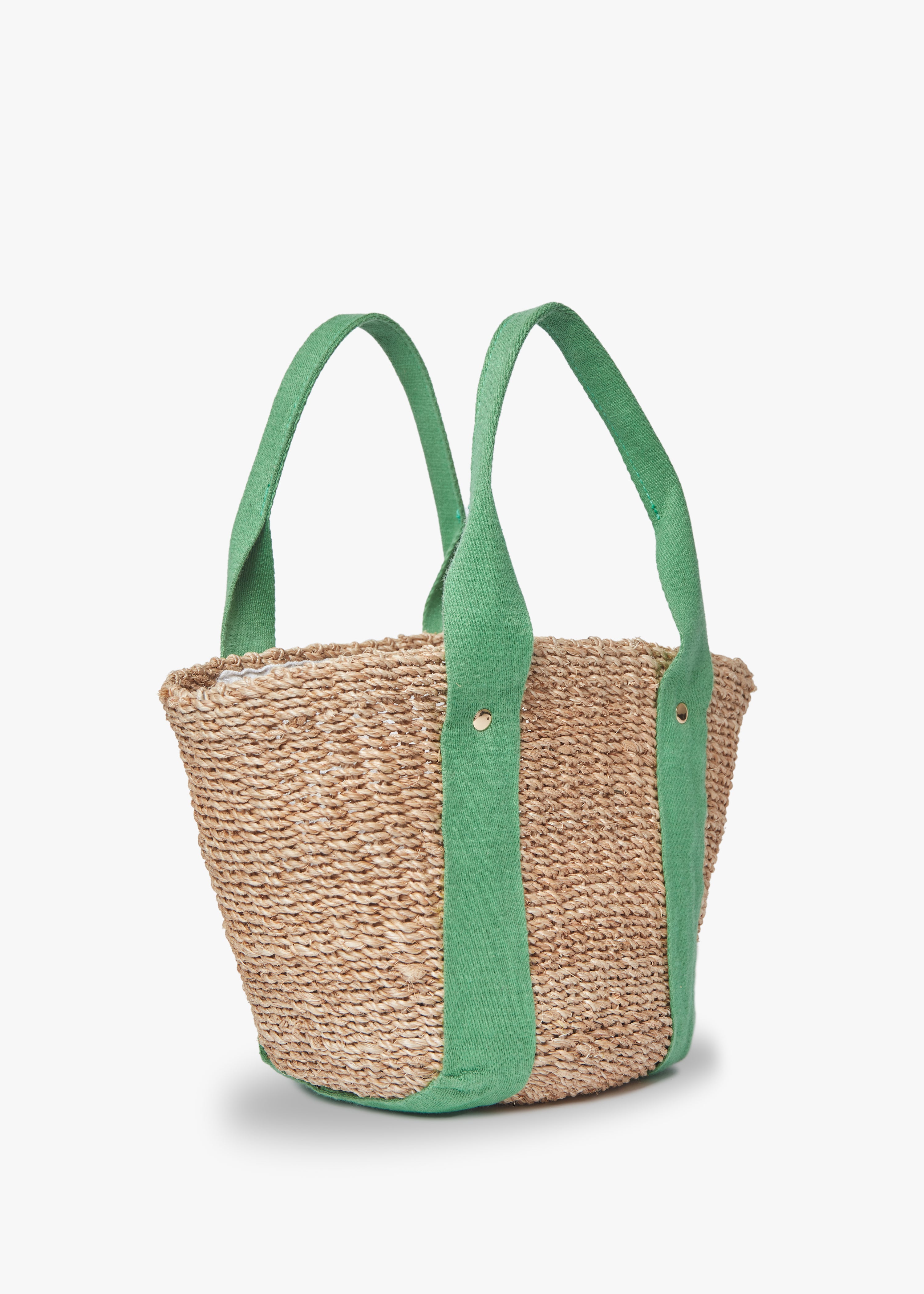 Mini Toci Straw Tote Bag – Kayu