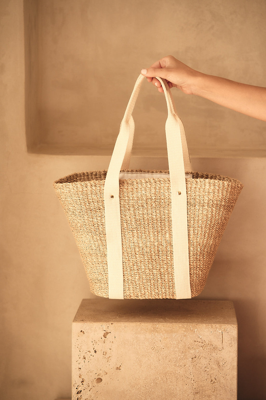 Toci Straw Tote Bag – Kayu