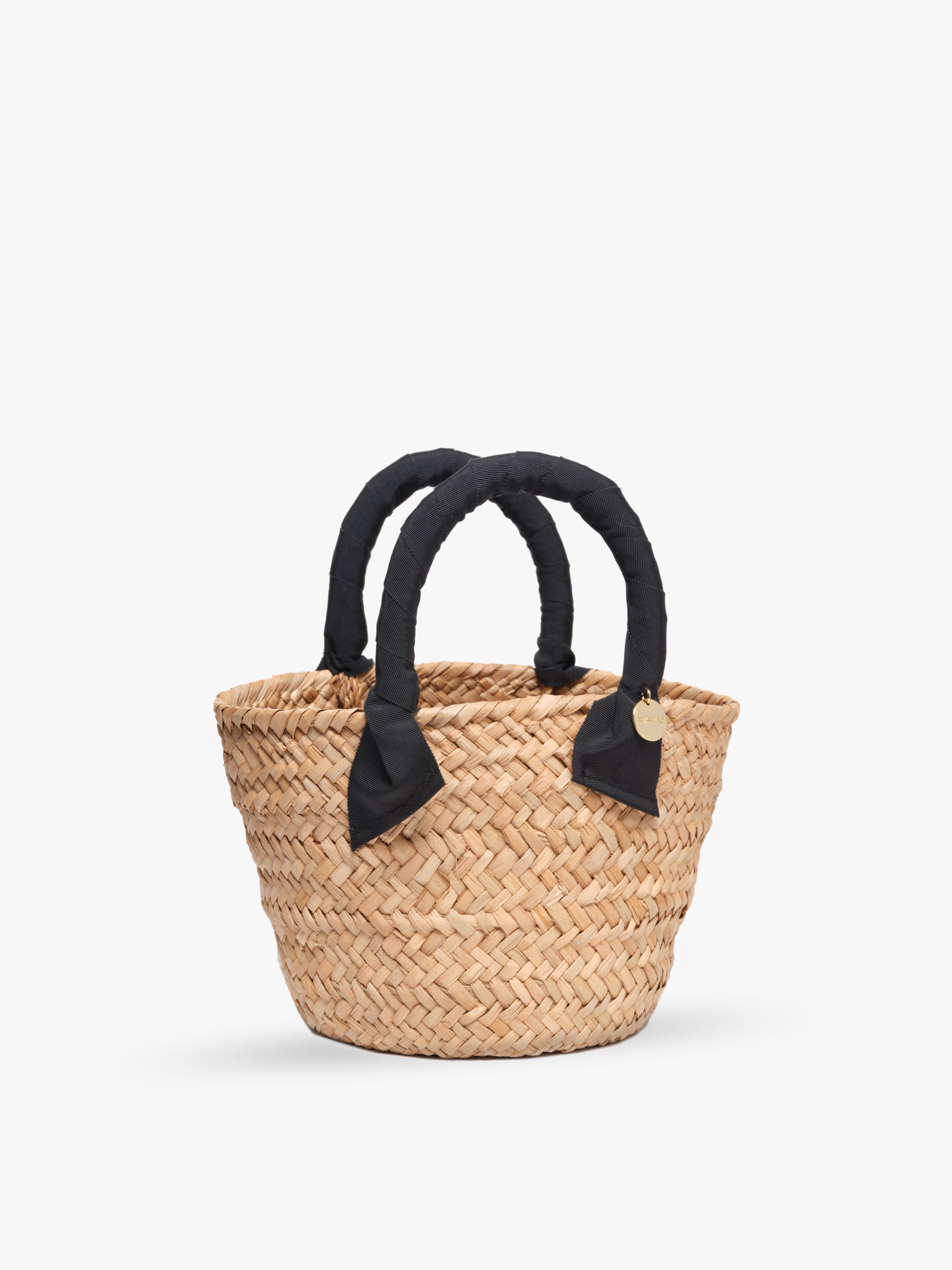 Mini Rosie Ribbon Straw Tote – Kayu